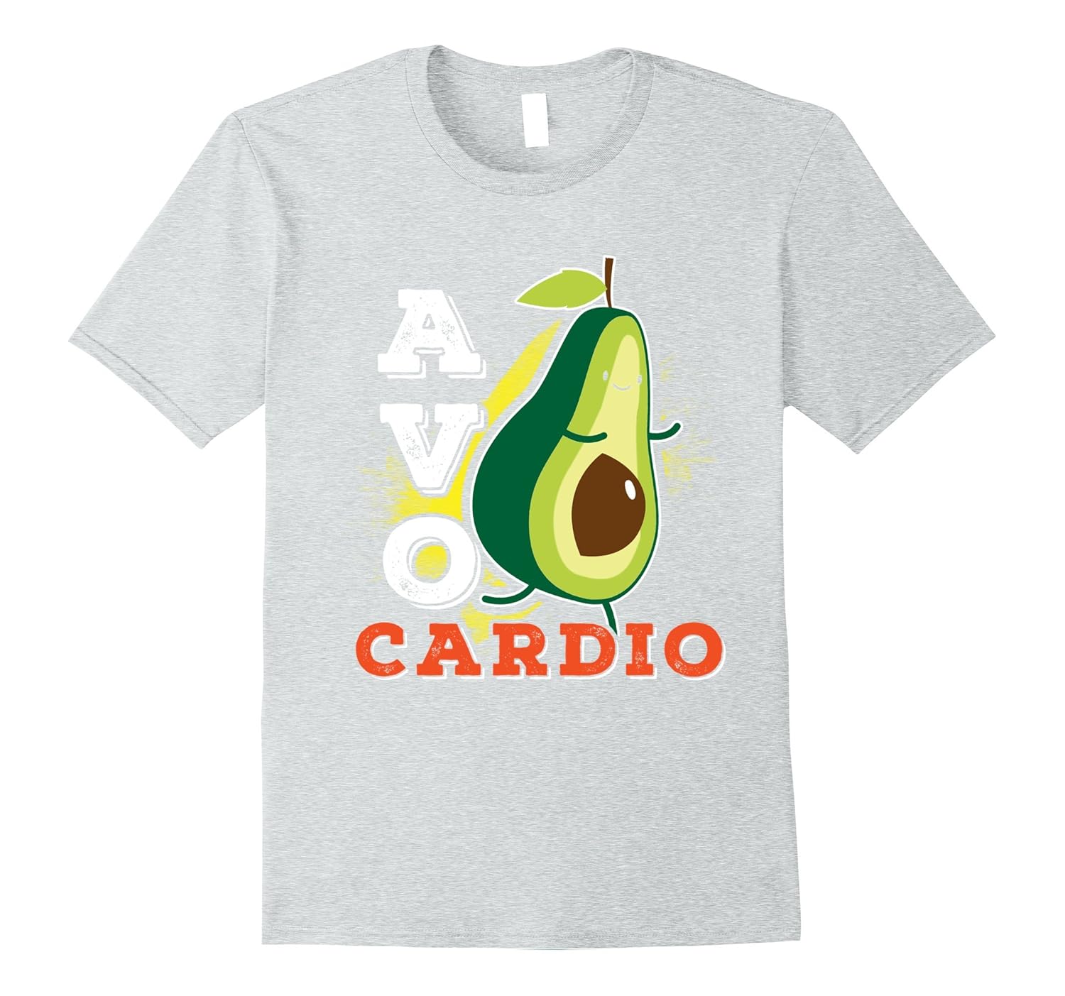 Avocardio Avocado Cardio Exercise Running Funny Cute T-Shirt-CD – Canditee