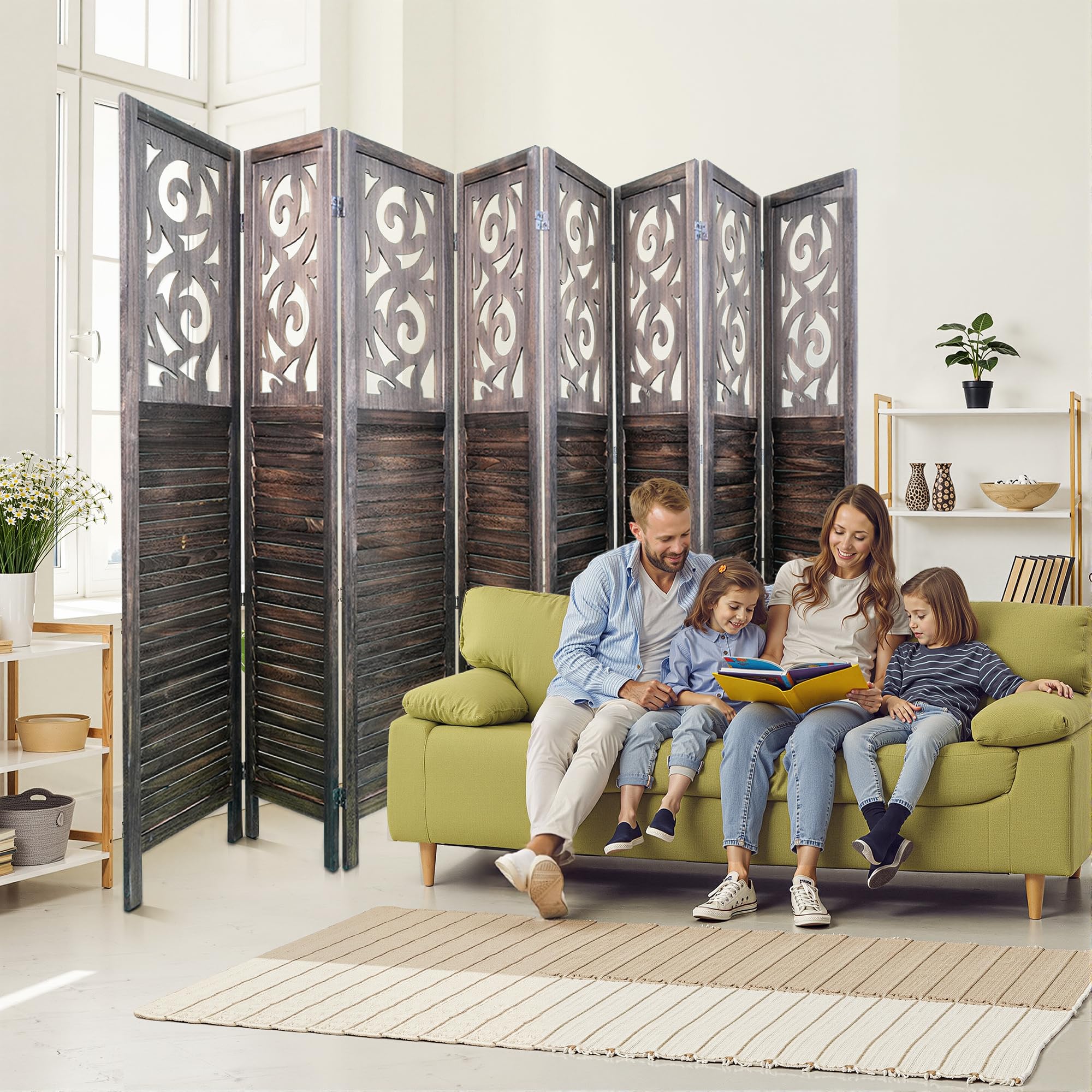 Osparple Room Divider, 5.6FT Folding Room Divider Panel and Privacy ...