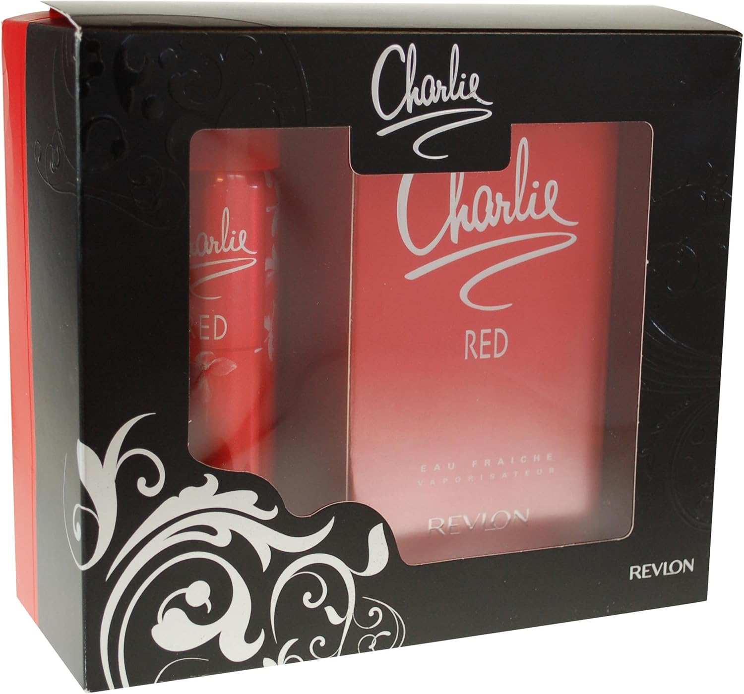 Revlon Gift Set includes Charlie Red Eau Fraiche 100ml/ Body Spray 75ml ...