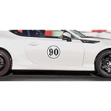 Amazon.com: 10" or 12" Set of Two Magnetic Custom Number Roundels Rally ...