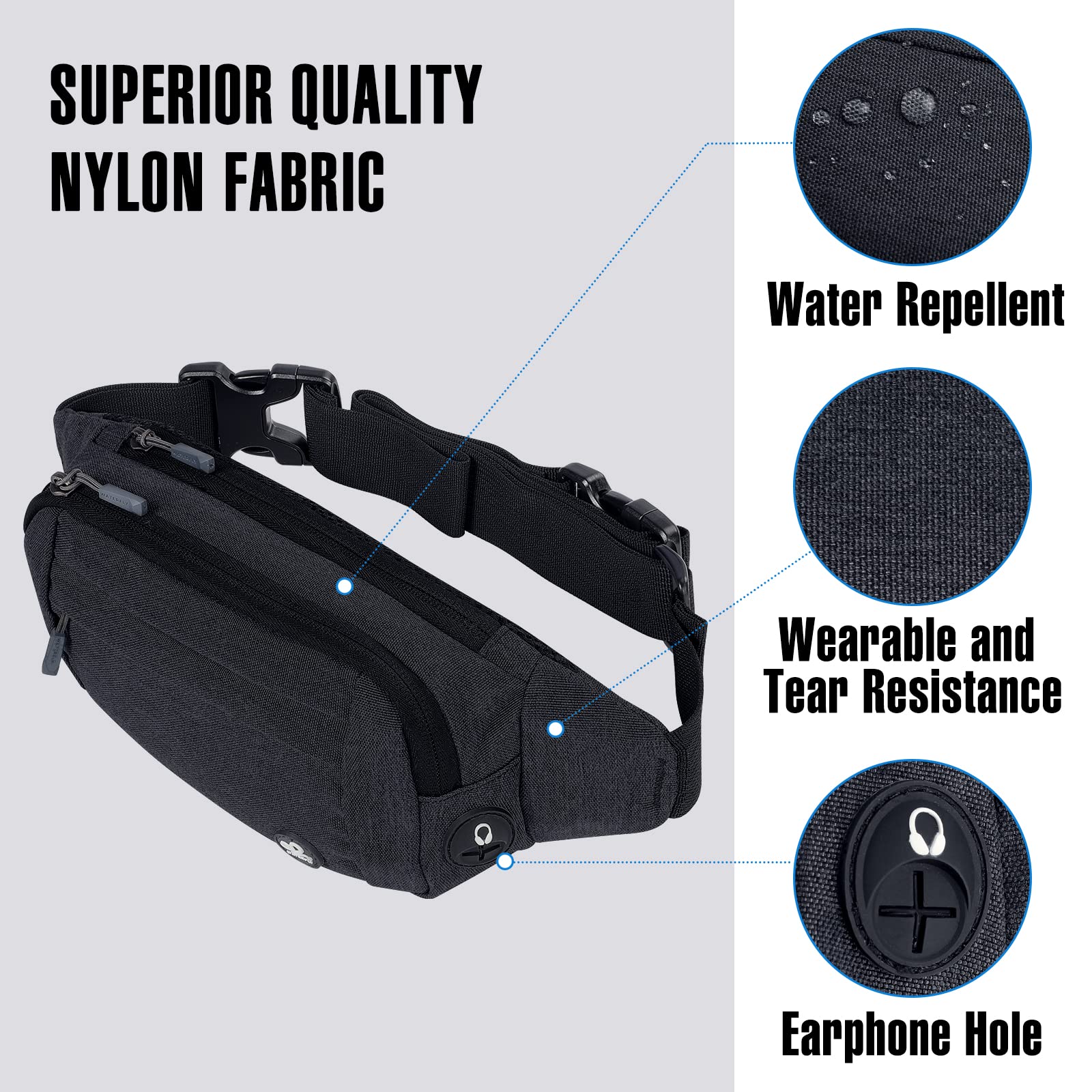 Mua WATERFLY Fanny Pack Waist Bag: Small Hip Pouch Bum Bag Fannie Pack ...