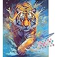 Amazon.com: TOCARE Tiger Paint by Numbers Kit for Adults, Adult Paint ...