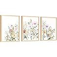 Amazon.com: EXCOOL CLUB Watercolor Wildflower Decor - 12x16 Vintage ...