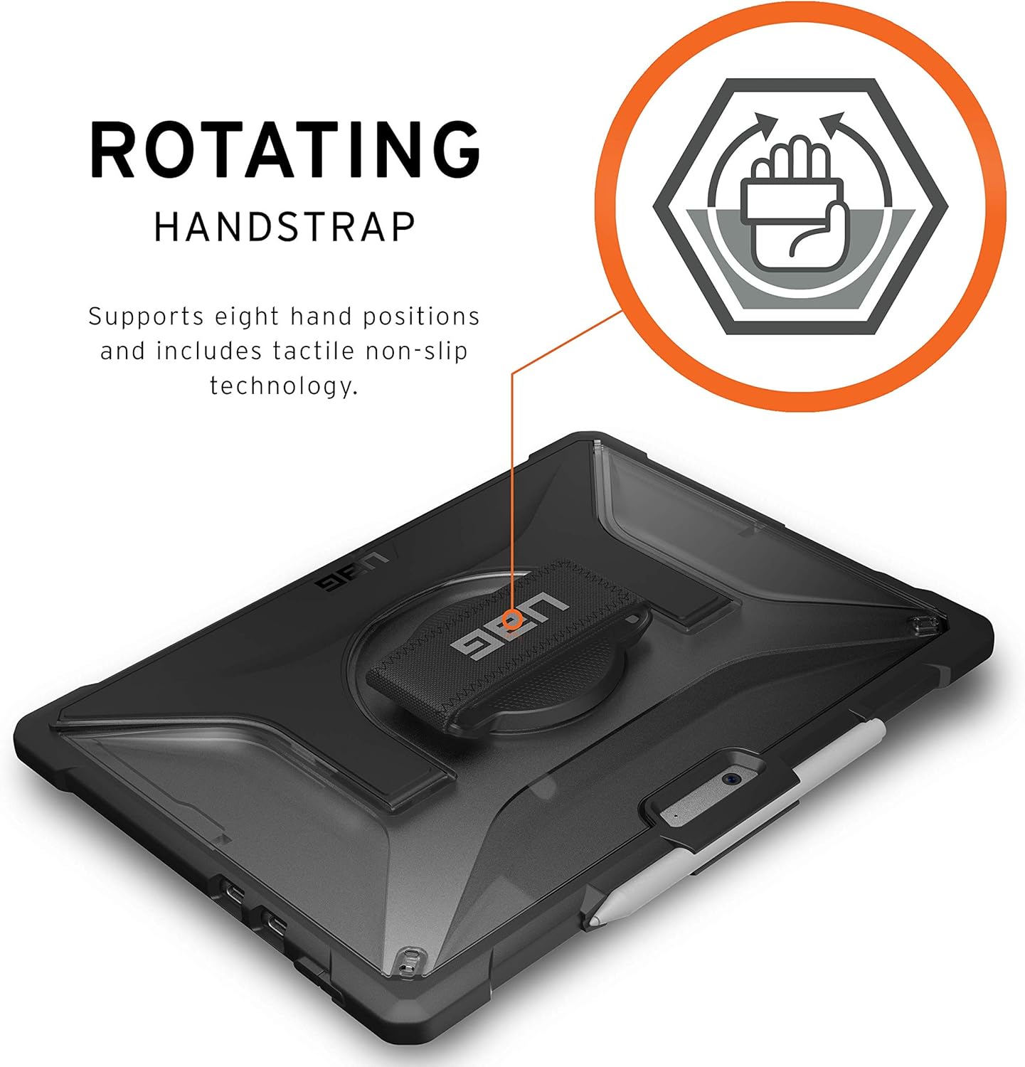 URBAN ARMOR GEAR UAG Microsoft Surface Pro X with Hand Strap & Shoulder ...
