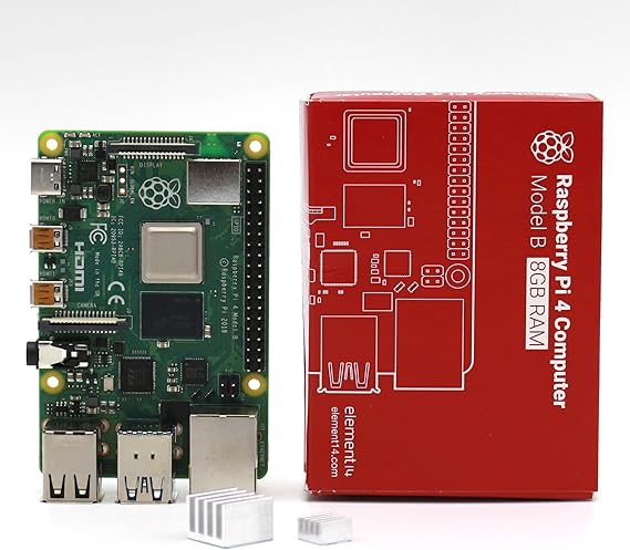LoveRPi Raspberry Pi 4 8GB Computer with Heatsinks: Buy Online at Best ...