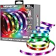 Amazon.com: Monster Smart RGB+IC LED Strip Lights 10ft – Sound Reactive ...
