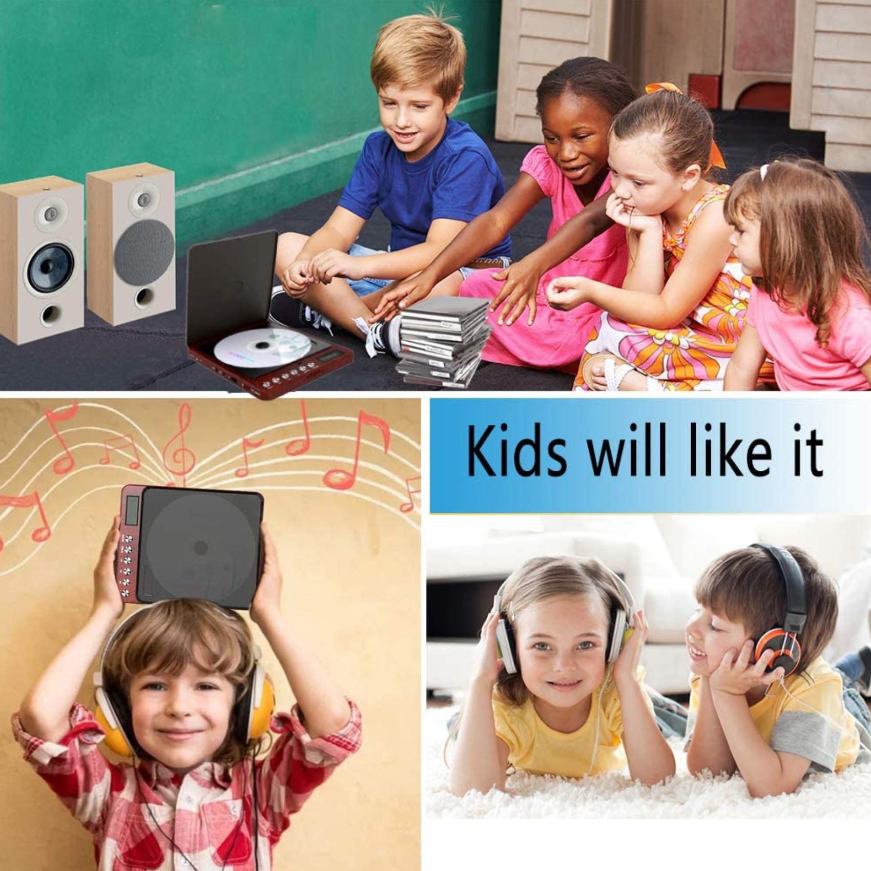 Mua Portable CD Player with Headphones, Monodeal CW605 Compact Design ...