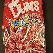 Amazon.com : Light Blue Dum Dums Color Party - Blue Raspberry Flavored ...