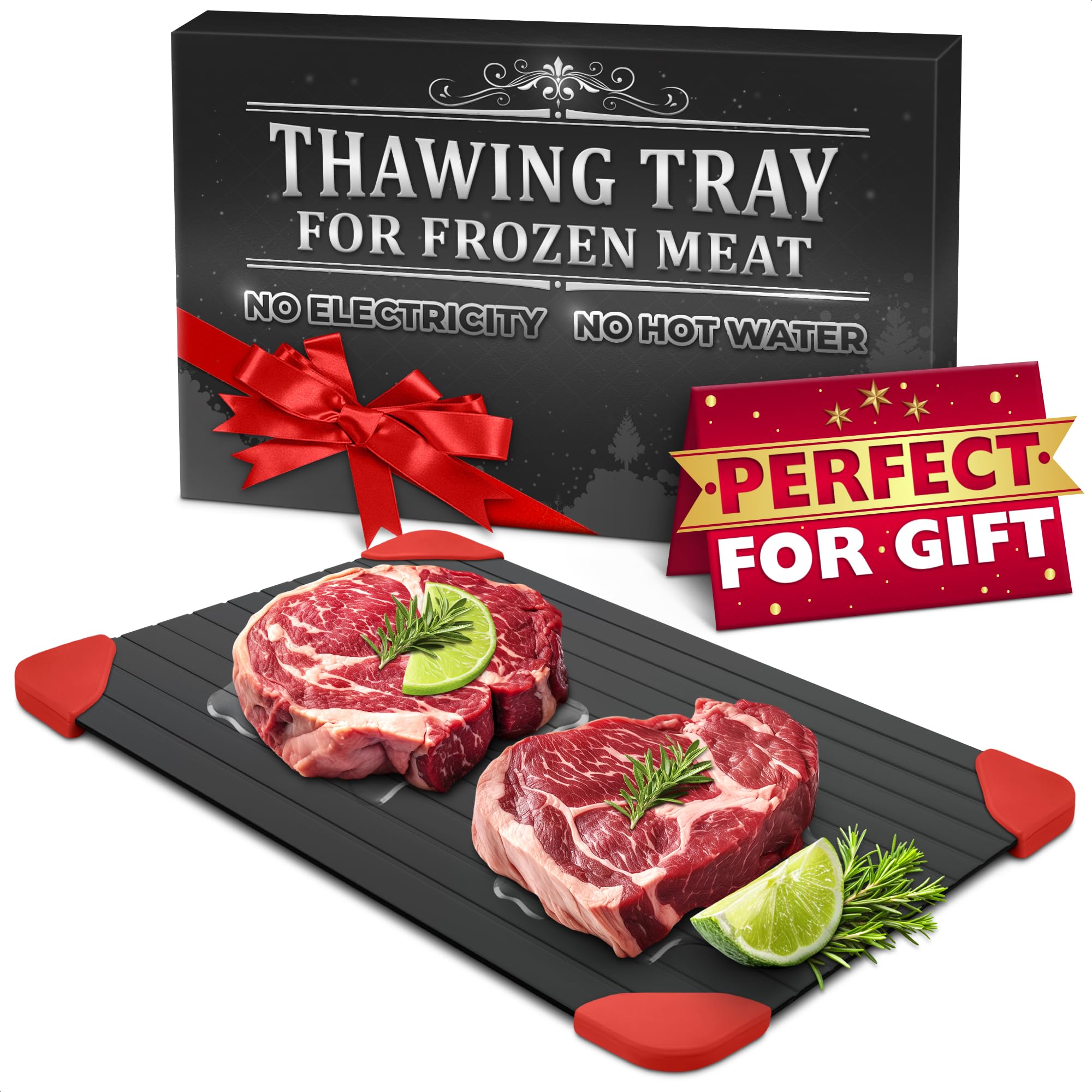 Meat Defrosting Tray for Frozen Meat - 14x8 inch Meat Thawing Tray for ...