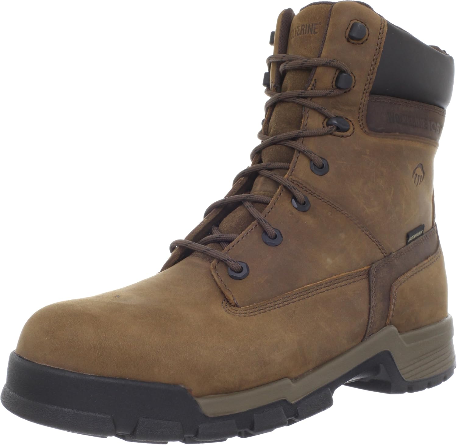 WOLVERINE de los Hombres Gear 8-Inch Composite Toe Eh Impermeable ...