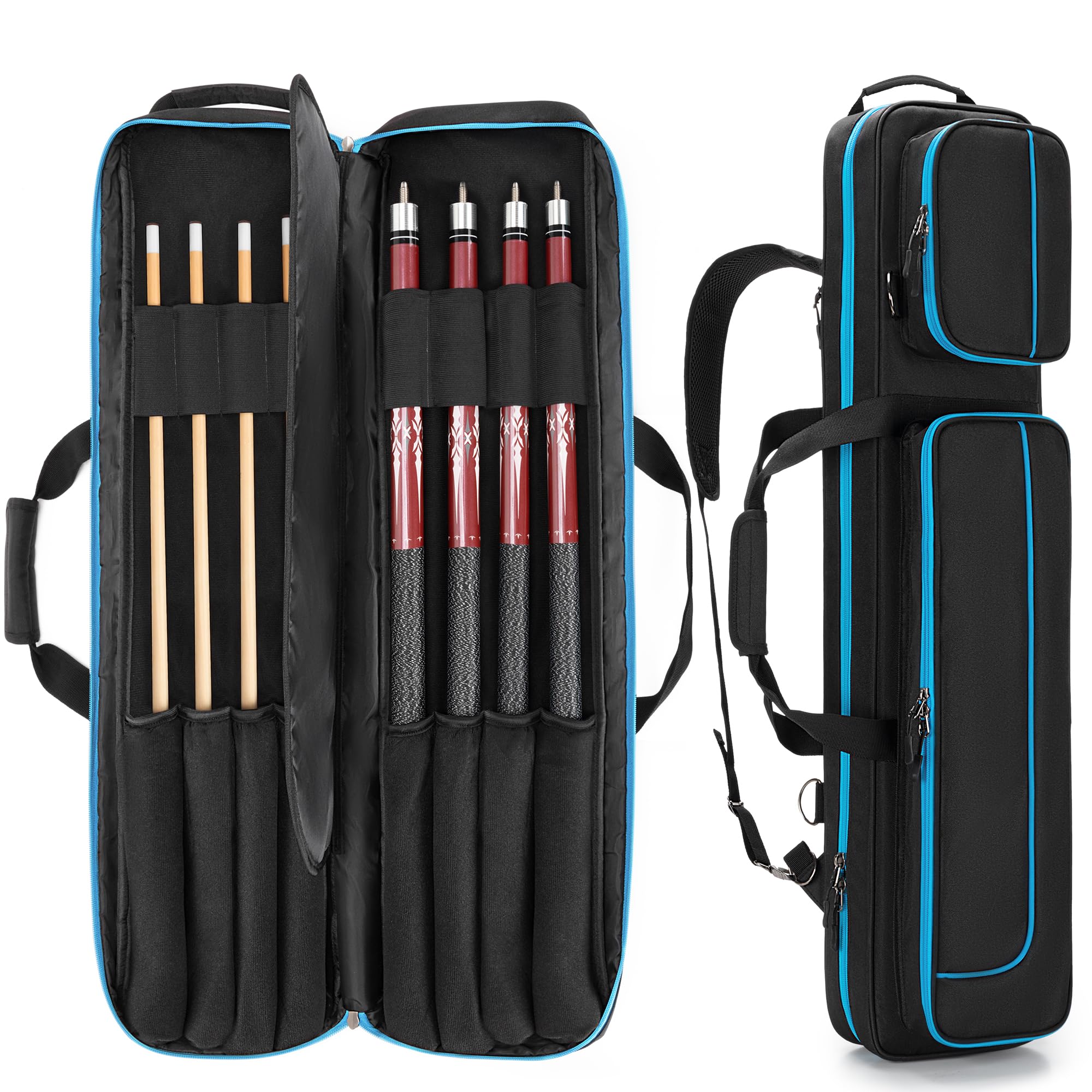 Mua GOBUROS Billiard Cue Case, Pool Cue Case, Holds 4 Bats and 4 Shafts ...