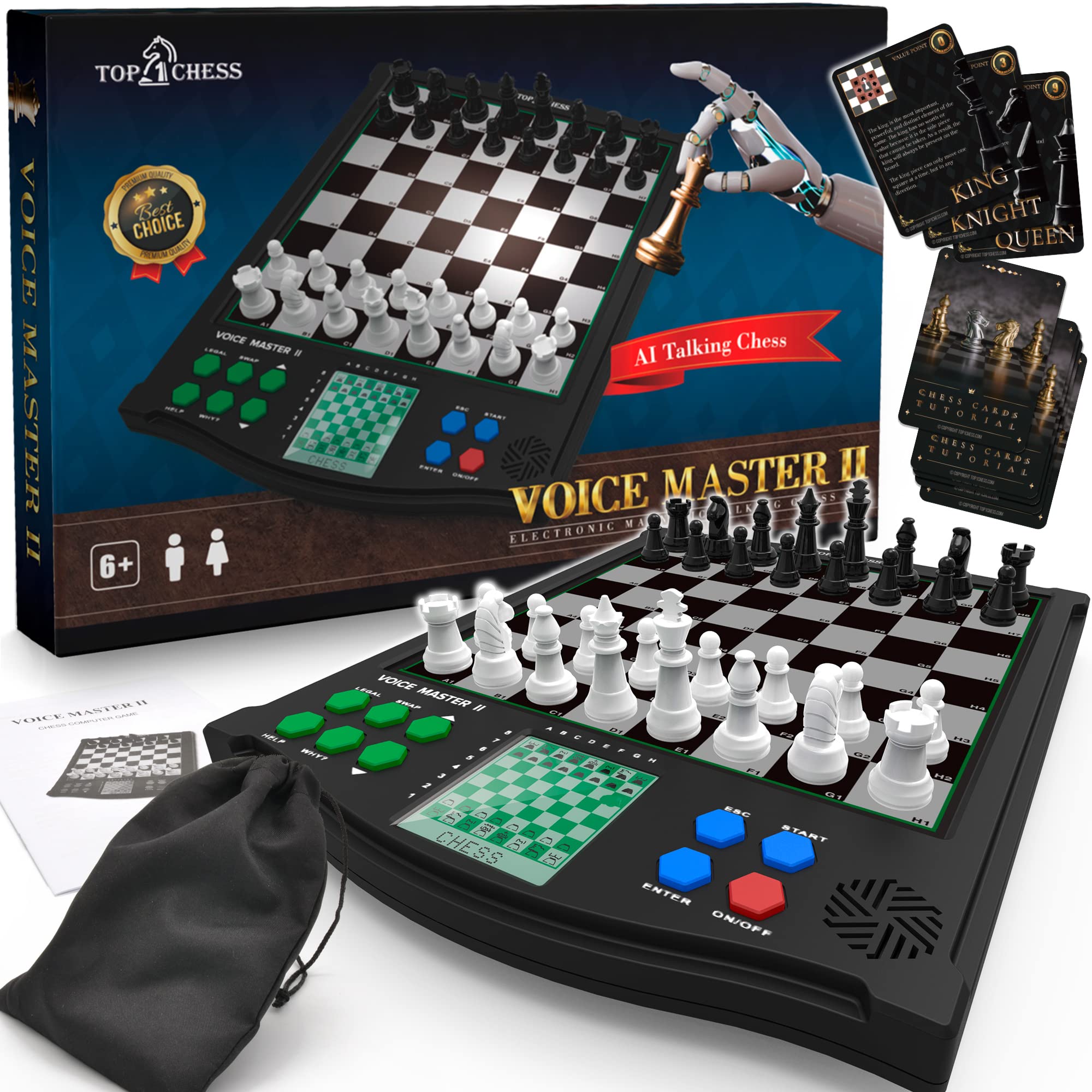Mua TOP 1 CHESS Classic Voice Master Electronic Chess Set, Ages 6+, 1-2 ...