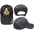 Amazon.com: GenCP Freemason Embroidered Black Adjustable Hat Mason ...