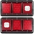 Amazon.com: Partsam 2Pcs LED Triple Tail Lights 45 LEDs, Rectangle ...