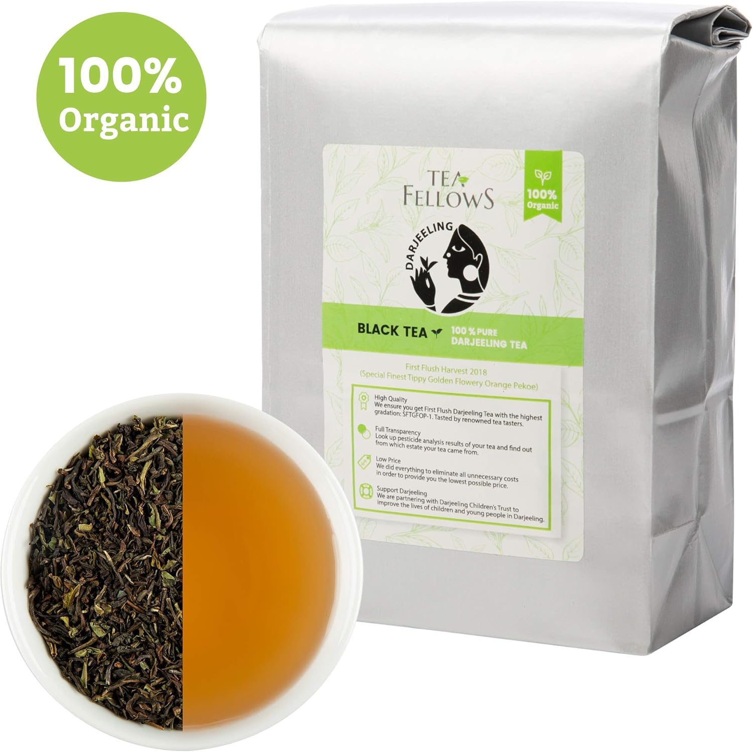 TeaFellows Black Darjeeling Loose Tea | Premium First Flush Loose Tea ...