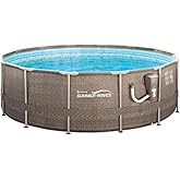 Amazon.com: Summer Waves Elite 14' x 42" Premium Frame Above Ground ...