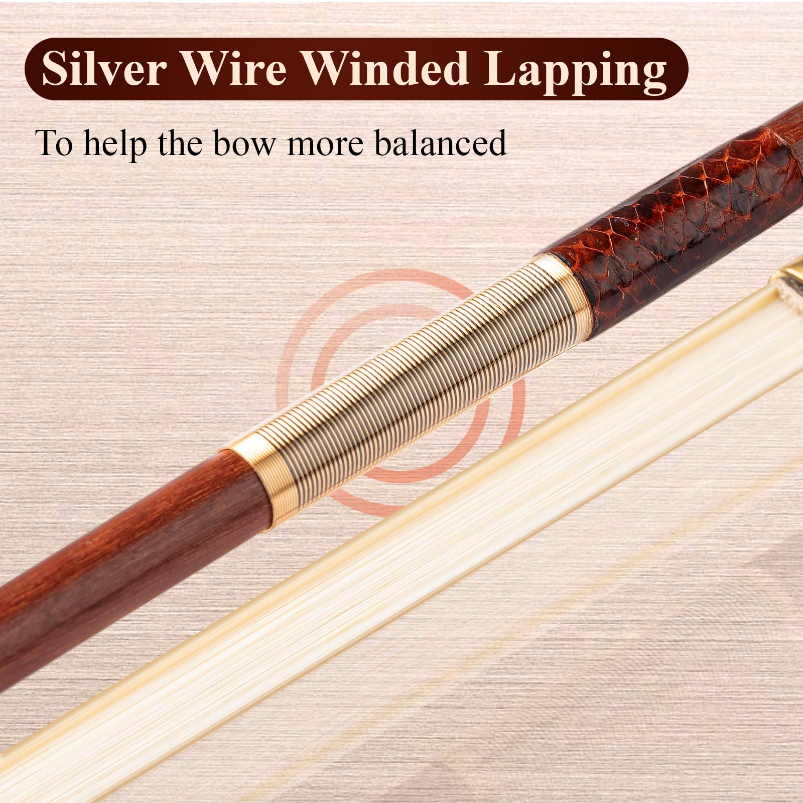 Mua Poseidon Violin Bow 4/4 Brazilwood Violin Bows-Performance Bows ...