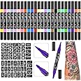 Amazon.com: Ponhey Temporary Tattoo Markers for Skin, 24 Body Markers+ ...