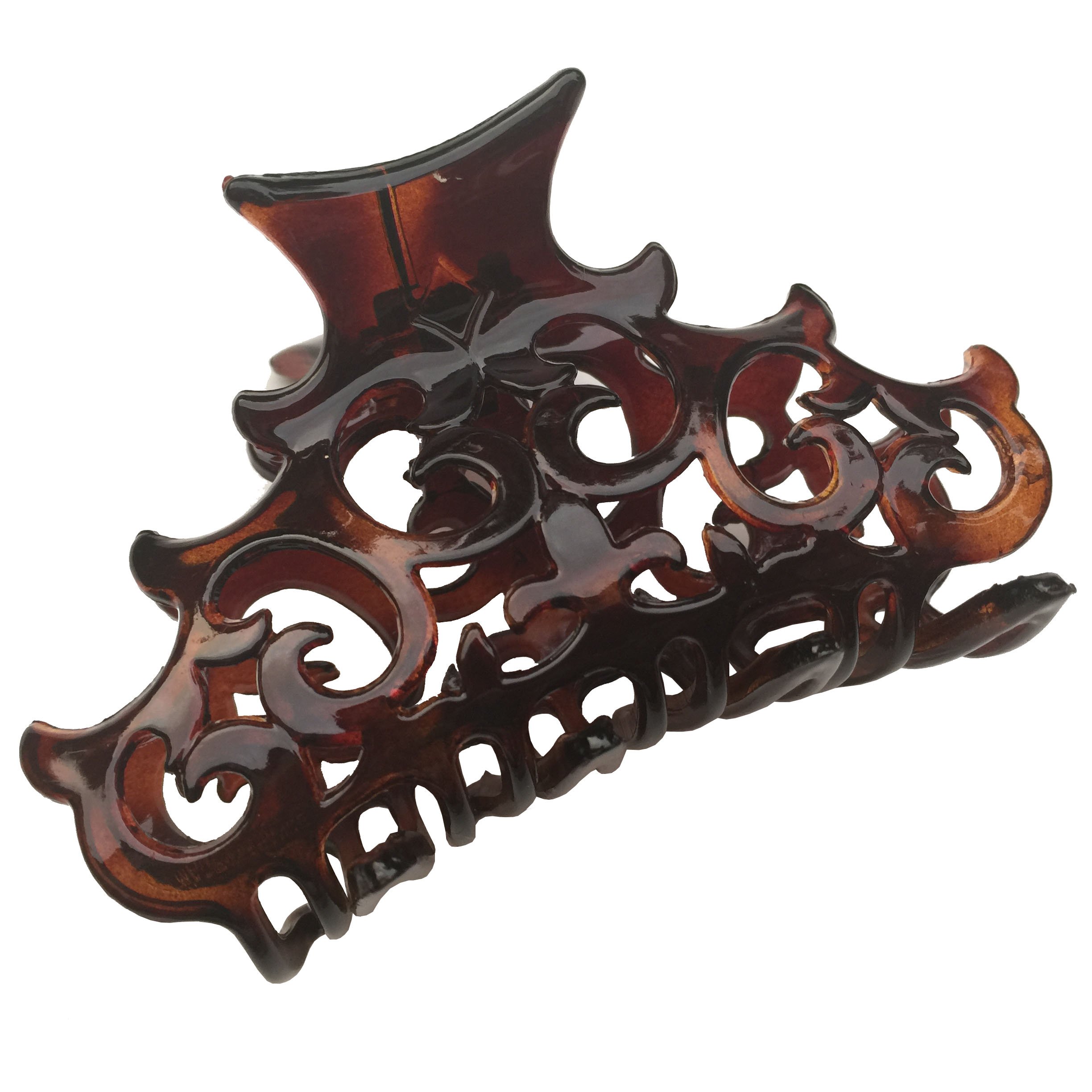 Amazon.com : Parcelona French New Jardin Black Medium Covered Spring ...