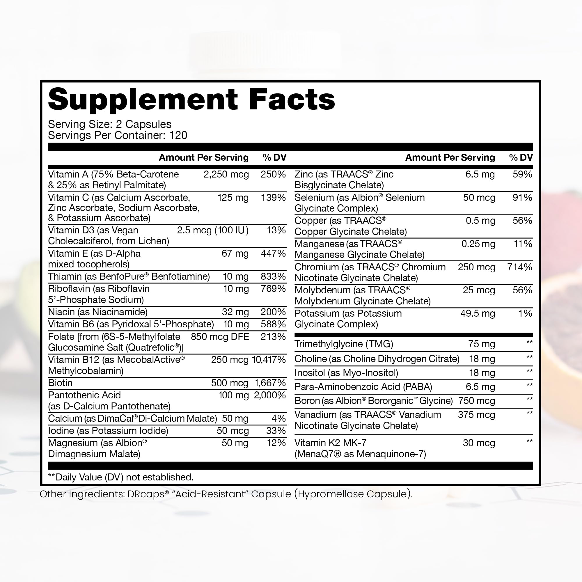 Mua Methyl Multi Without Iron Methylated Multivitamin for Men & Women ...