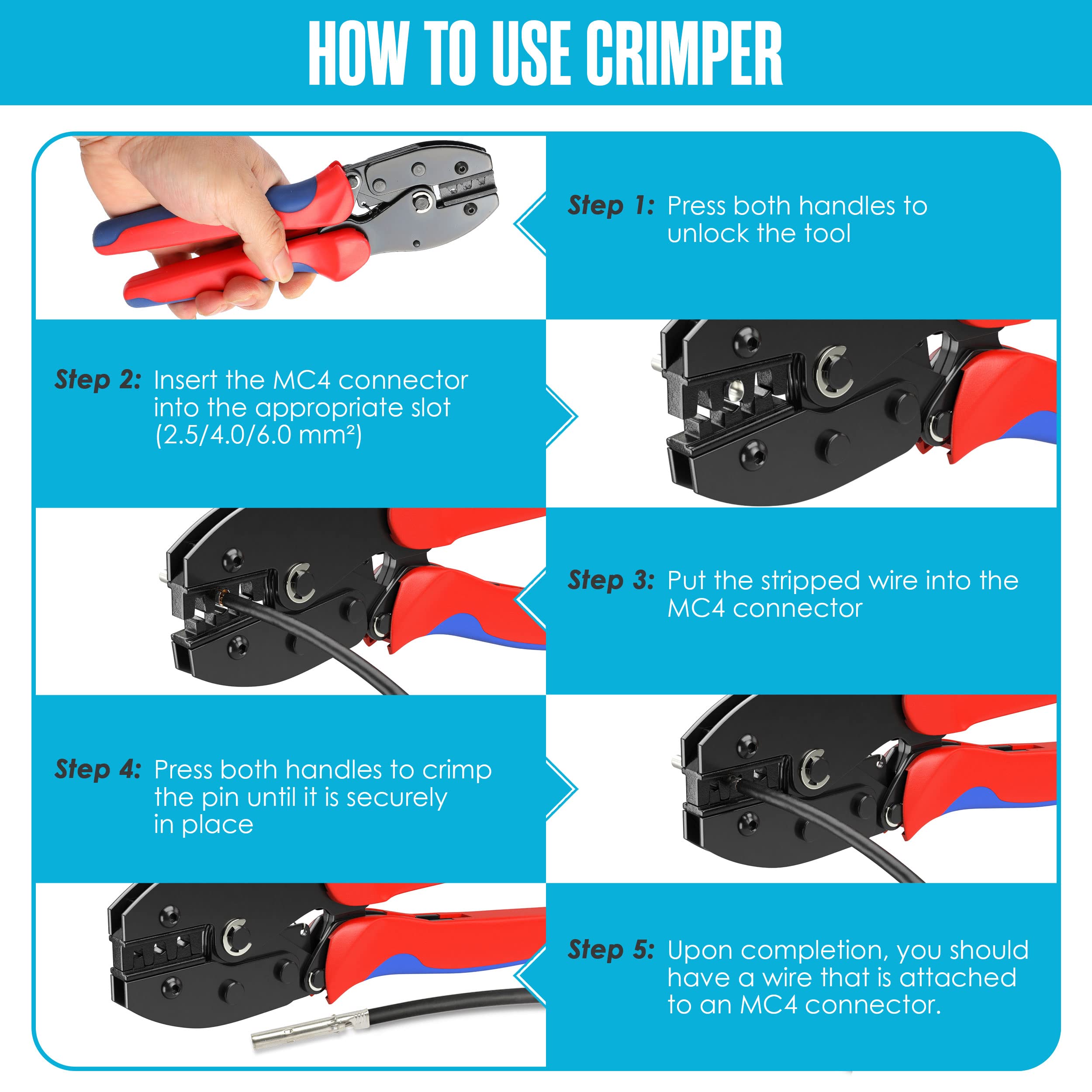 Mua Houseables Solar Wire Connectors, Solar Connector, Crimping Tool ...