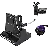Amazon.com: Plantronics Savi 8210 Wireless Headset System Bundle with ...