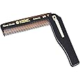 Amazon.com : Kent 20T Handmade Folding Pocket Comb for Men, Fine Tooth Hair Comb Straightener ...
