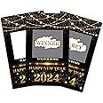 Amazon.com: ONDTOM 2024 Happy New Year Scratch Off Game Cards - Black ...