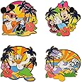 Amazon.com: Disney Enamel Pin Set, Pack of 4 Pieces, 1.75”, Summer ...