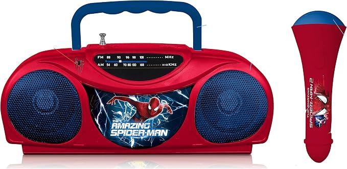 The Amazing Spider-man Radio Karaoke Toy - Portable Fm Radio with ...