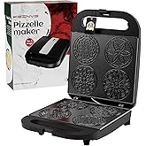 Amazon.com: Pizzelle Maker Machine, Mini Non-stick Electric Pizzelle ...