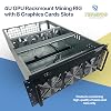 8 GPU Mining Rig Case - 4U Rack Mount Miner Server Chassis Frame (8 ...