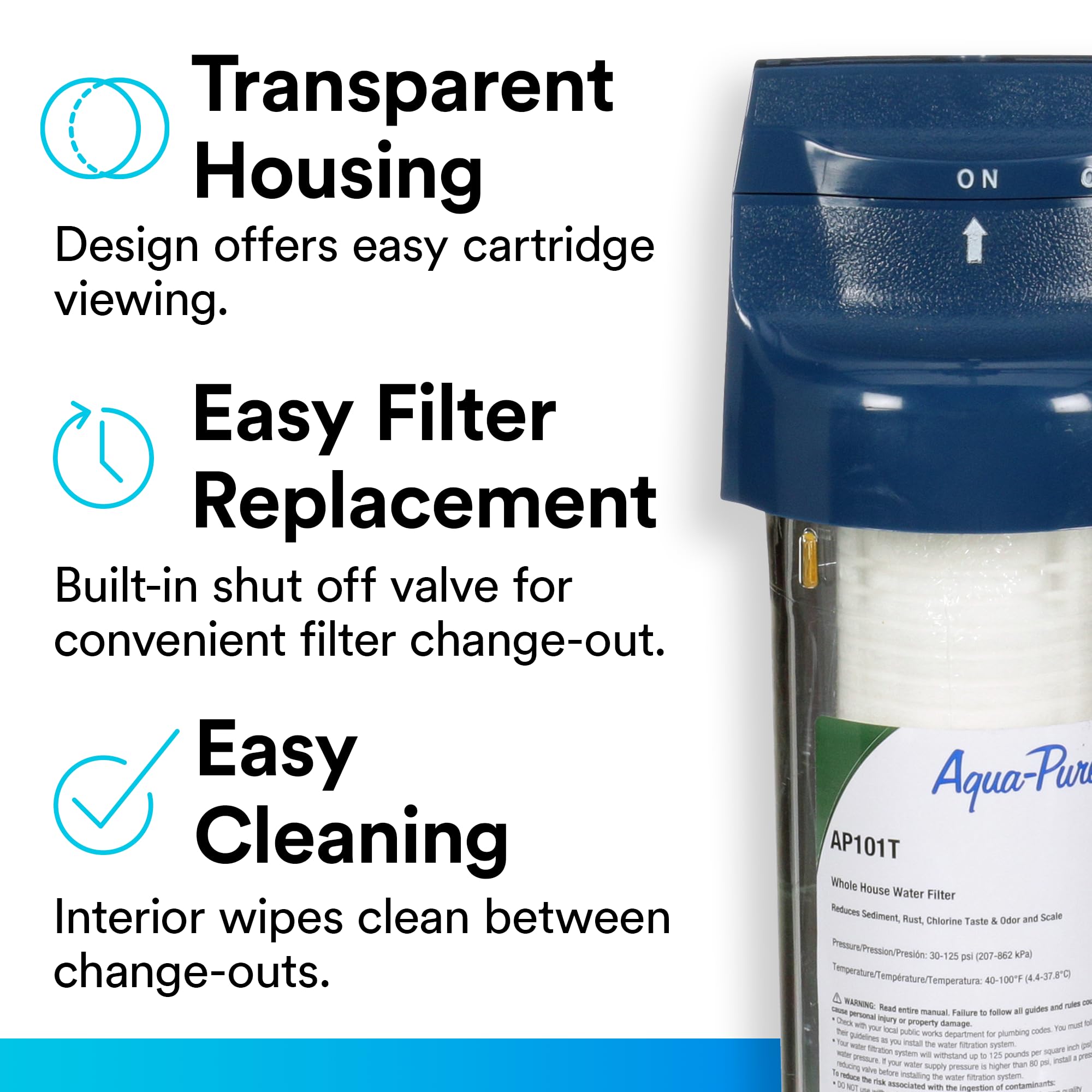 Mua Aqua-Pure Whole House Standard Diameter Water Filter Transparent ...