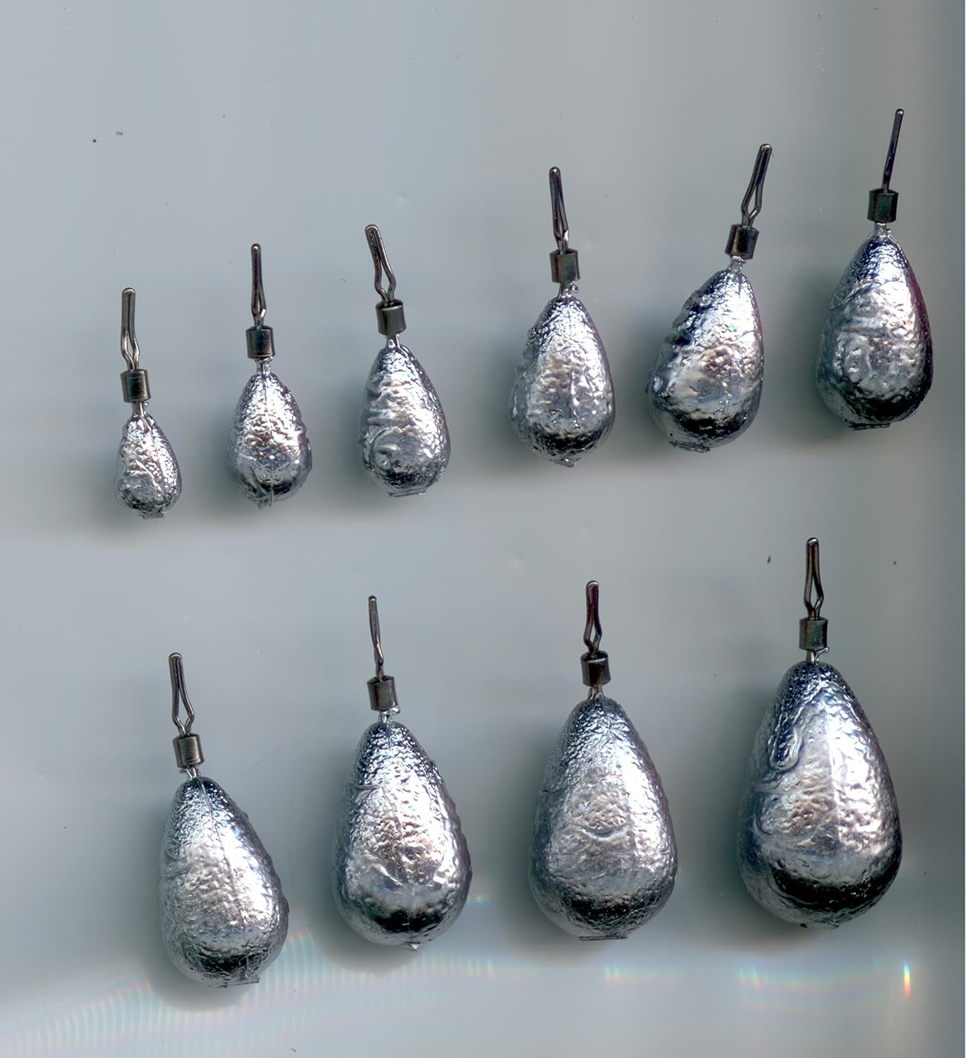 Amazon.com : 1/16 Teardrop Lead Drop Shot Weights Hand Poured (10 per ...