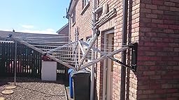 Brabantia WallFix Retractable Washing Line with Fabric Cover, 24 m ...