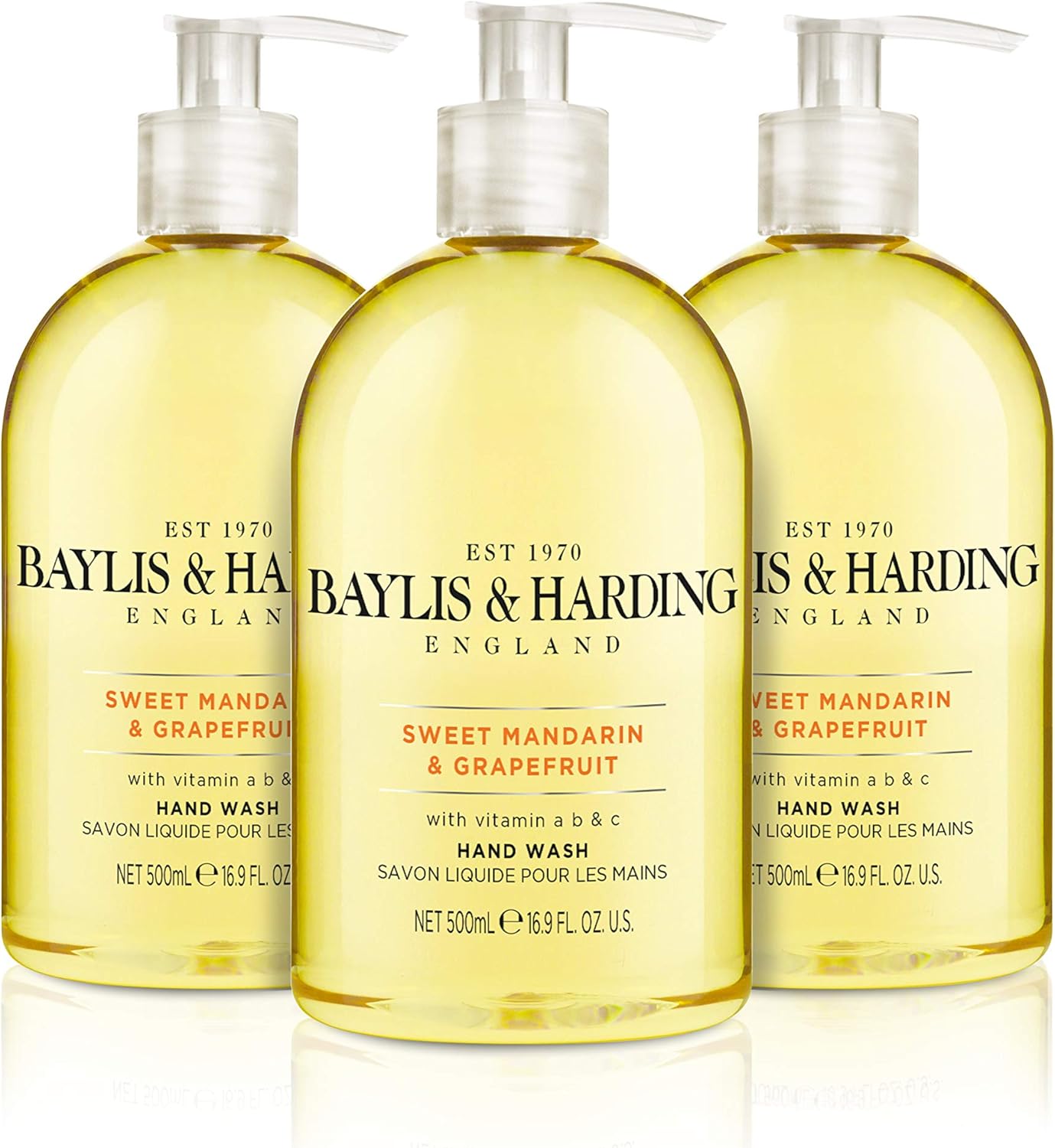 Baylis & Harding Signature Hand Wash Bundle – 3 x Sweet Mandarin and ...