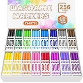 Amazon.com: KMUYSL Washable Markers Bulk, Assorted Colors - Broad Line ...