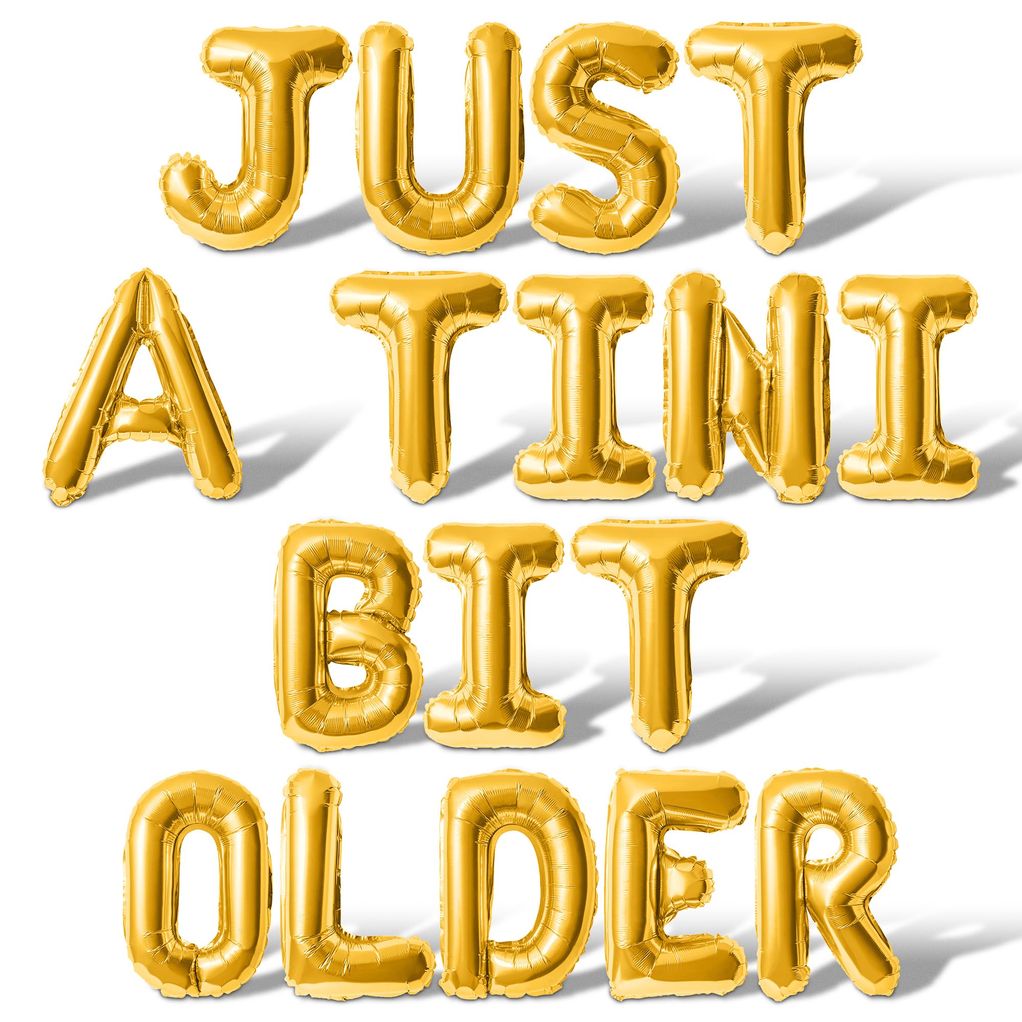 Letter Balloons - JUST A TINI BIT OLDER 16" Inch Alphabet Letters Foil ...