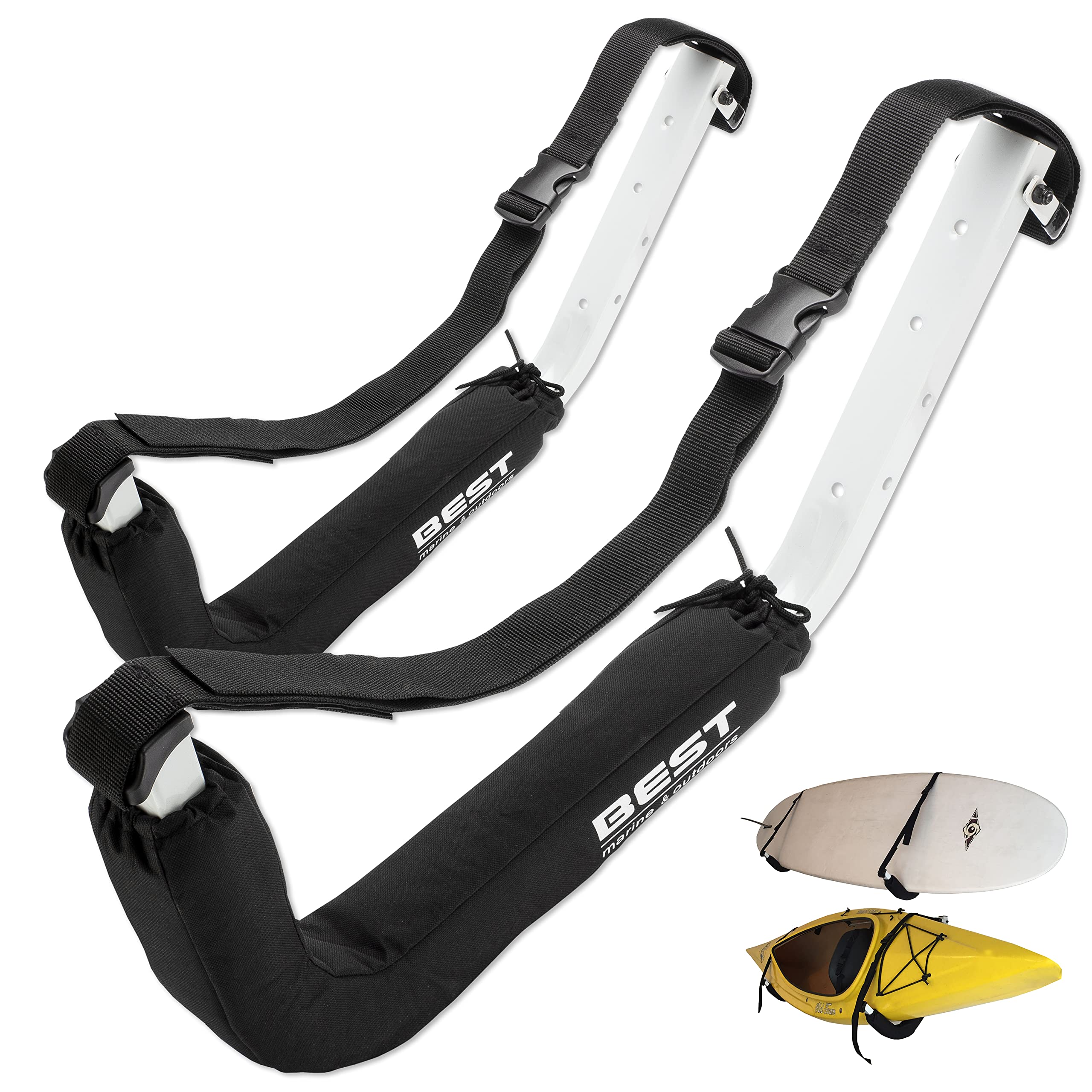 Best Marine Kayak Storage Rack, 2 Premium Wall Mount Racks for Kayaks ...