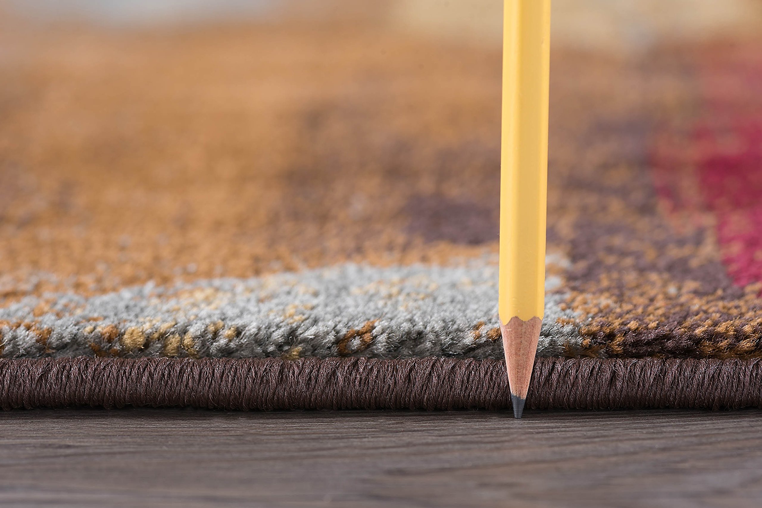 Dakota Contemporary Abstract Multi-Color Rectangle Area Rug, 5' x 7'