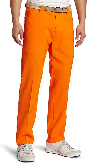Amazon.com : Puma Men's Golf Solid 5 Pocket Tech Pant, Vibrant Orange ...