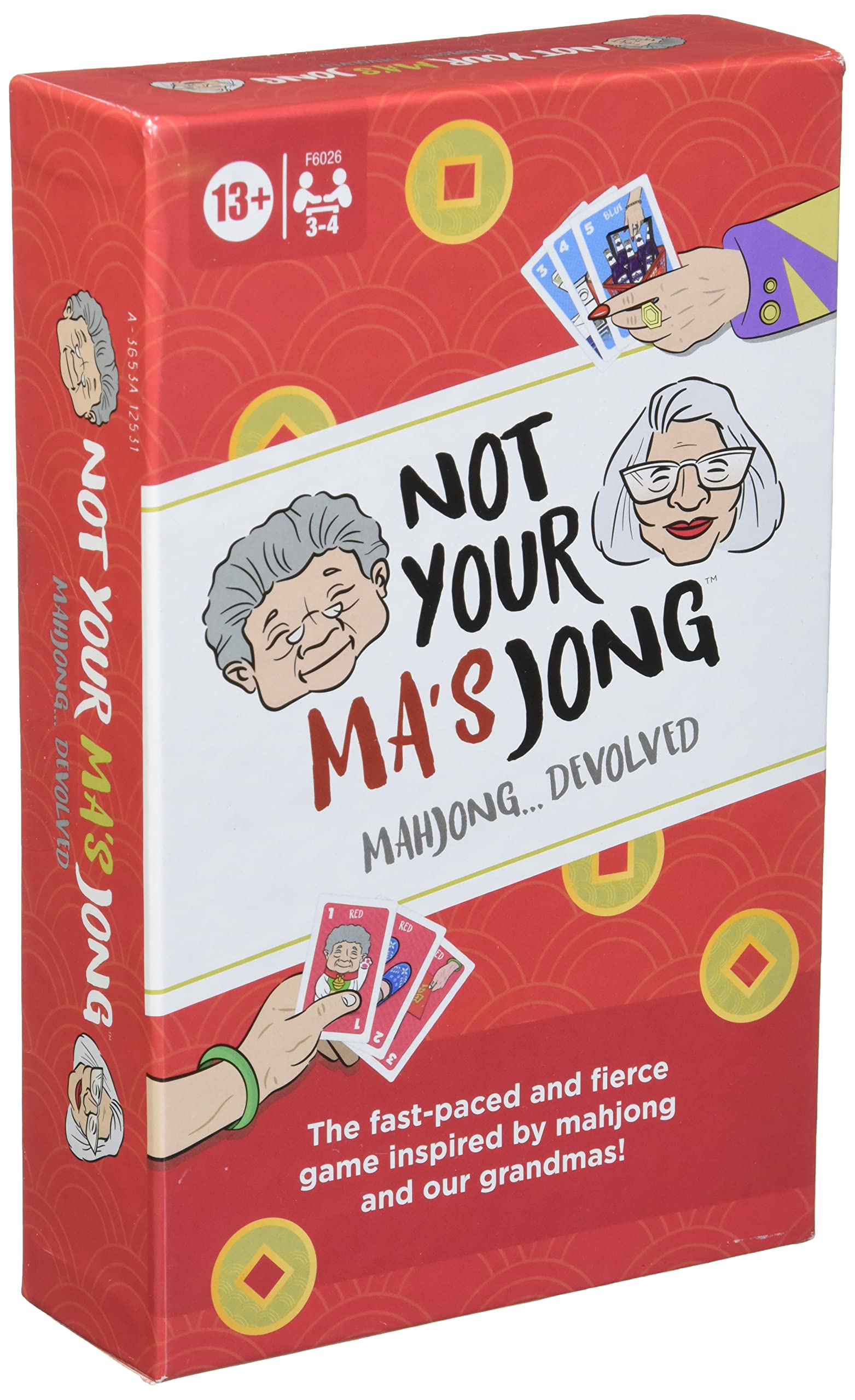Hasbro Gaming Not Your Ma's Jong, A Fast-Paced Card Game for 3-4 ...