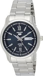Amazon.com: Seiko Seiko 5 Automatic Blue Dial Stainless Steel Men's ...