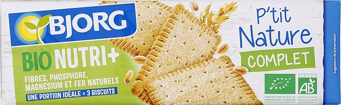 Bjorg Biscuits Petit Nature 200 g - Lot de 8: Amazon.fr: Epicerie