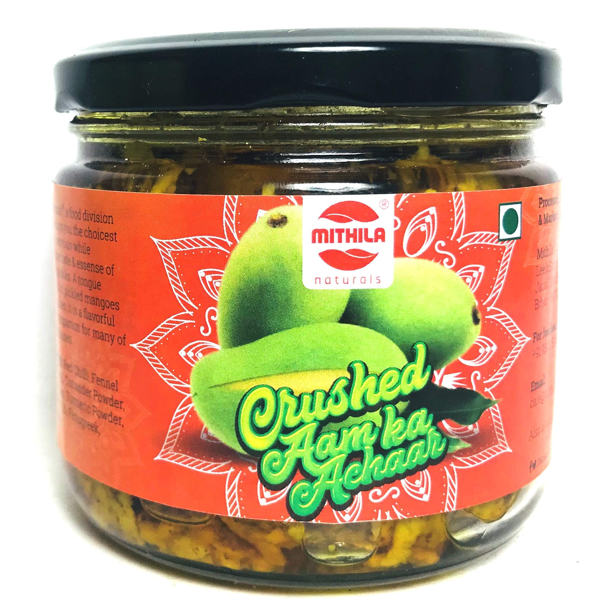 Mithila Naturals Mustard Oil Mango Kuccha Pickle Bottle 300 G ...