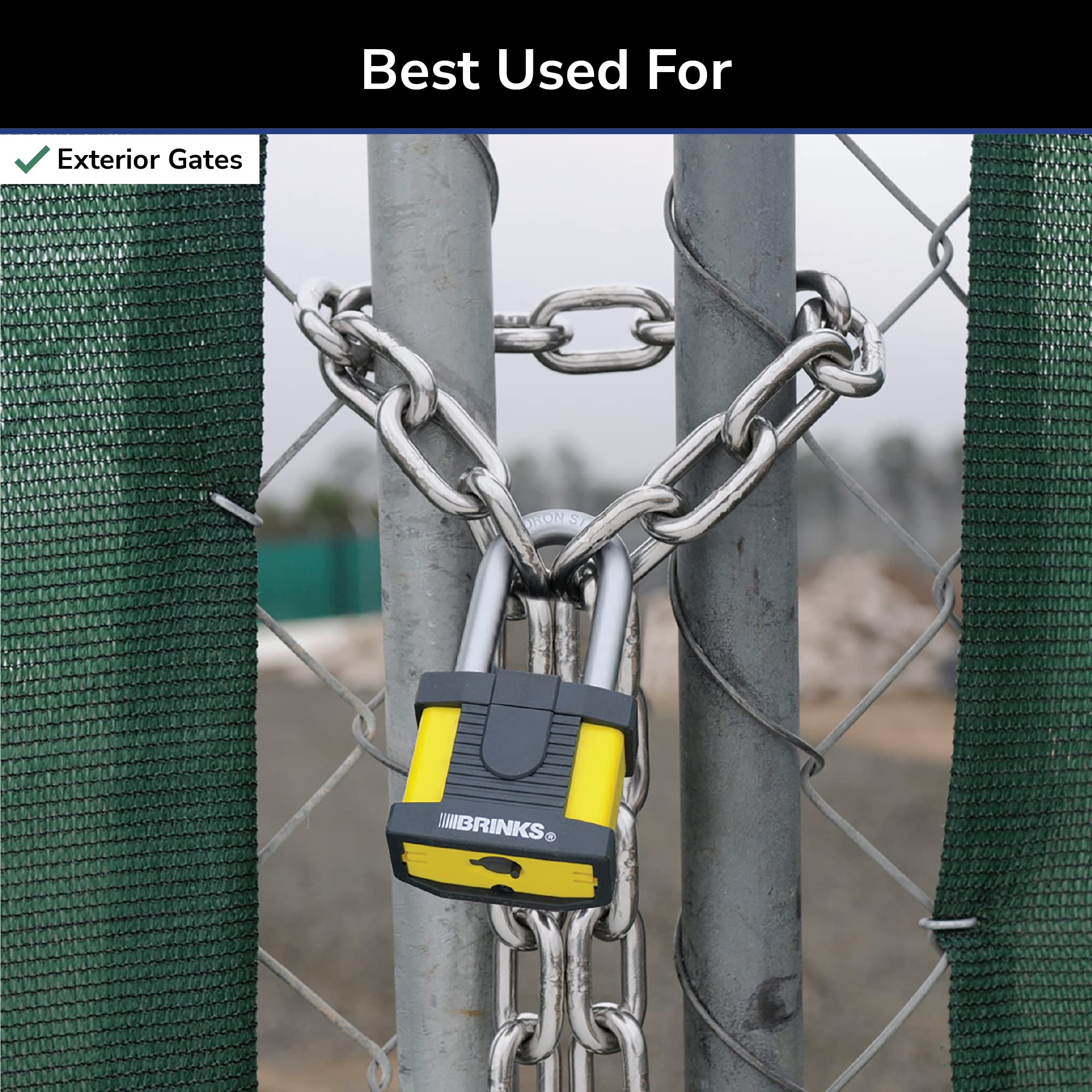 Mua BRINKS - 50mm Commercial Laminated Steel Weather Resistant Padlock ...