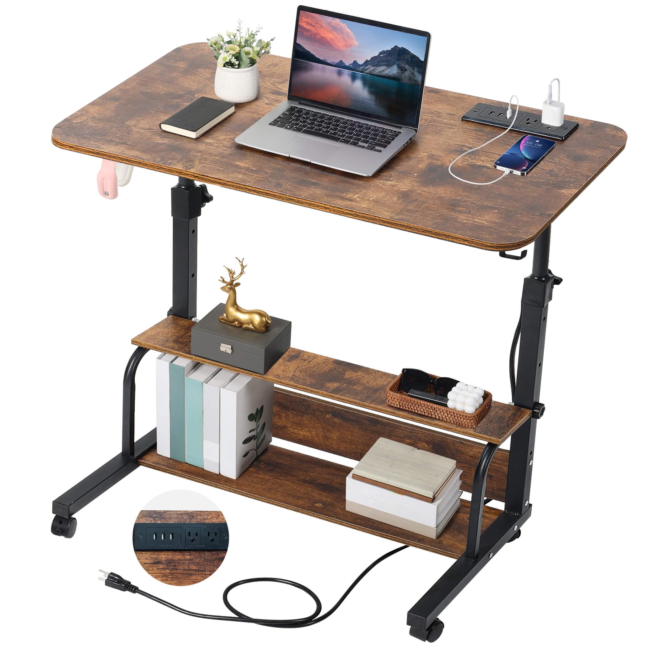 Standing Desk Small Computer Desk,Small Desk for Bedroom,Corner Desk ...