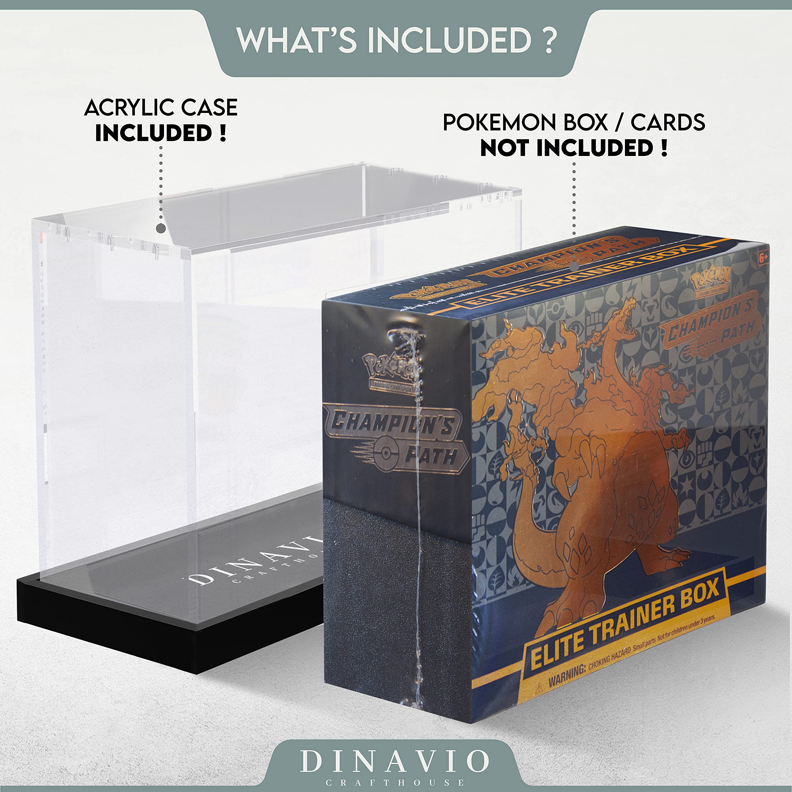 Mua Elite Trainer Box Acrylic Display Case - Pokemon ETB Case Acrylic ...
