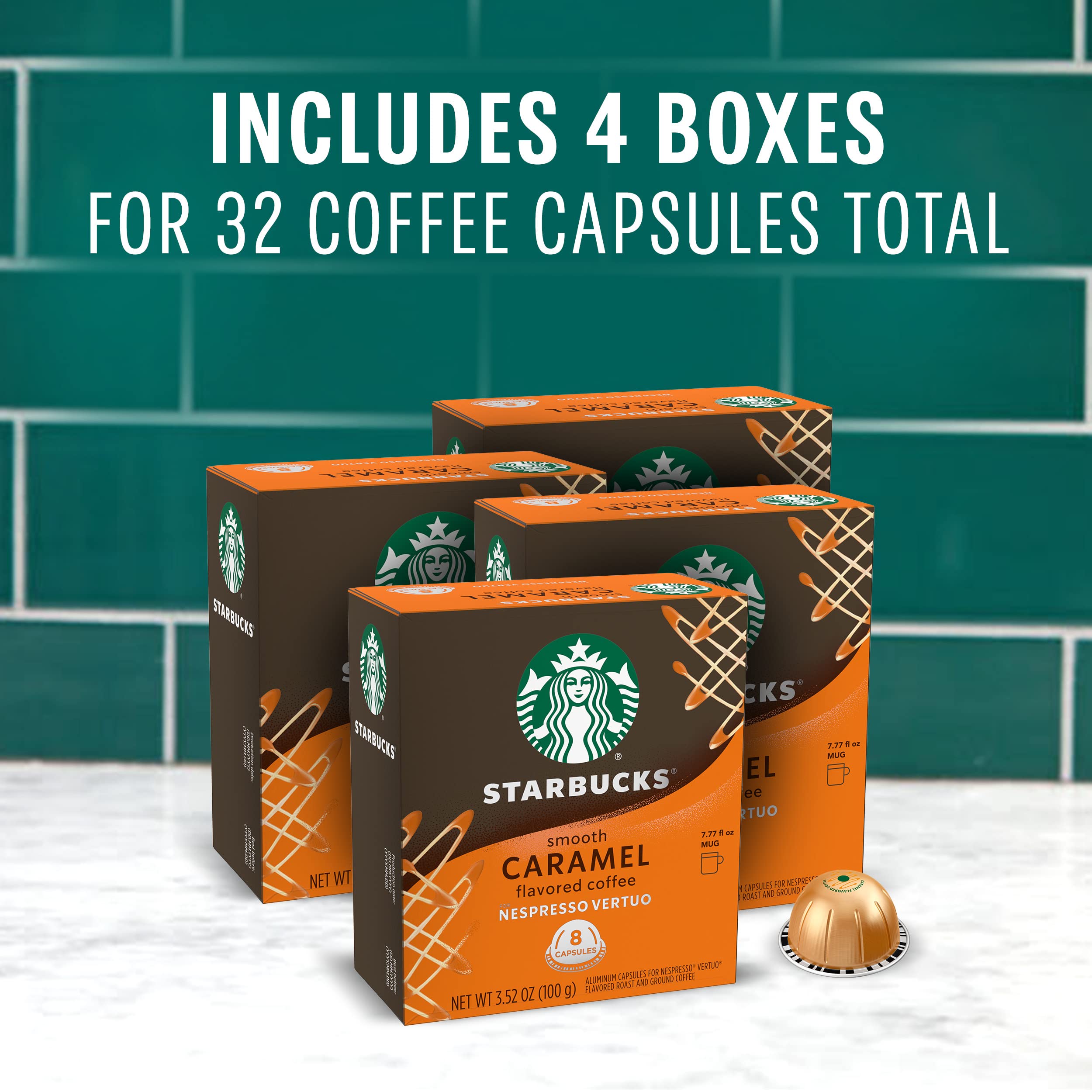 Starbucks by Nespresso Vertuo Line Caramel Flavored Coffee (8-count ...