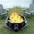 Amazon.com : Auhilence 45 inch Extra Large Fire Pit, Outdoor Wood ...